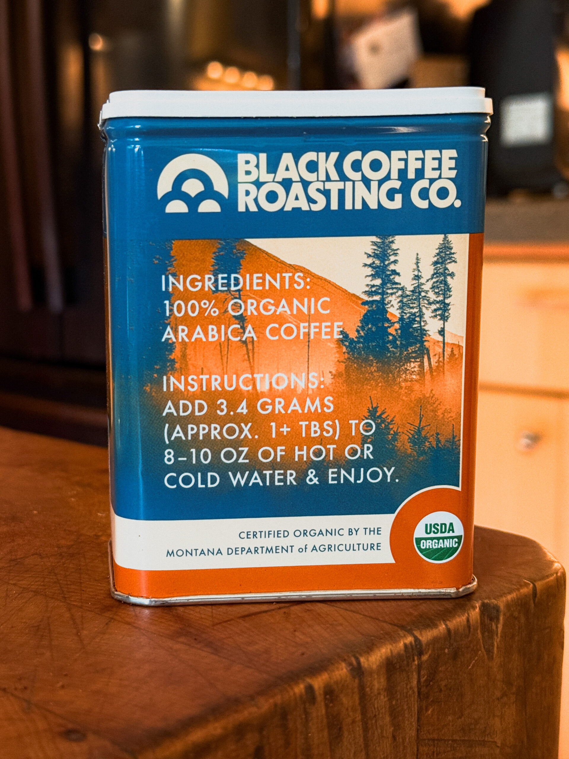 Delicious Organic Instant Coffee Tin - Black Coffee Roasting Company